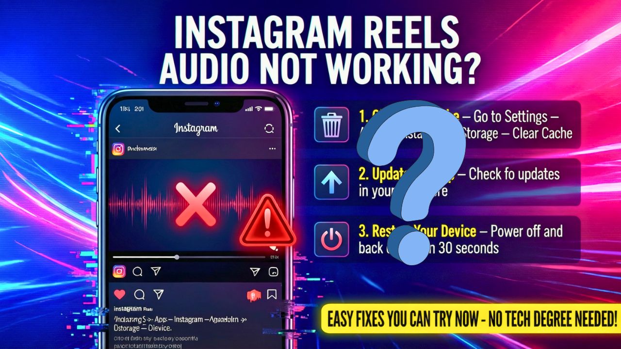 Instagram Reels Audio Not Working? Easy Fixes You Can Try Now